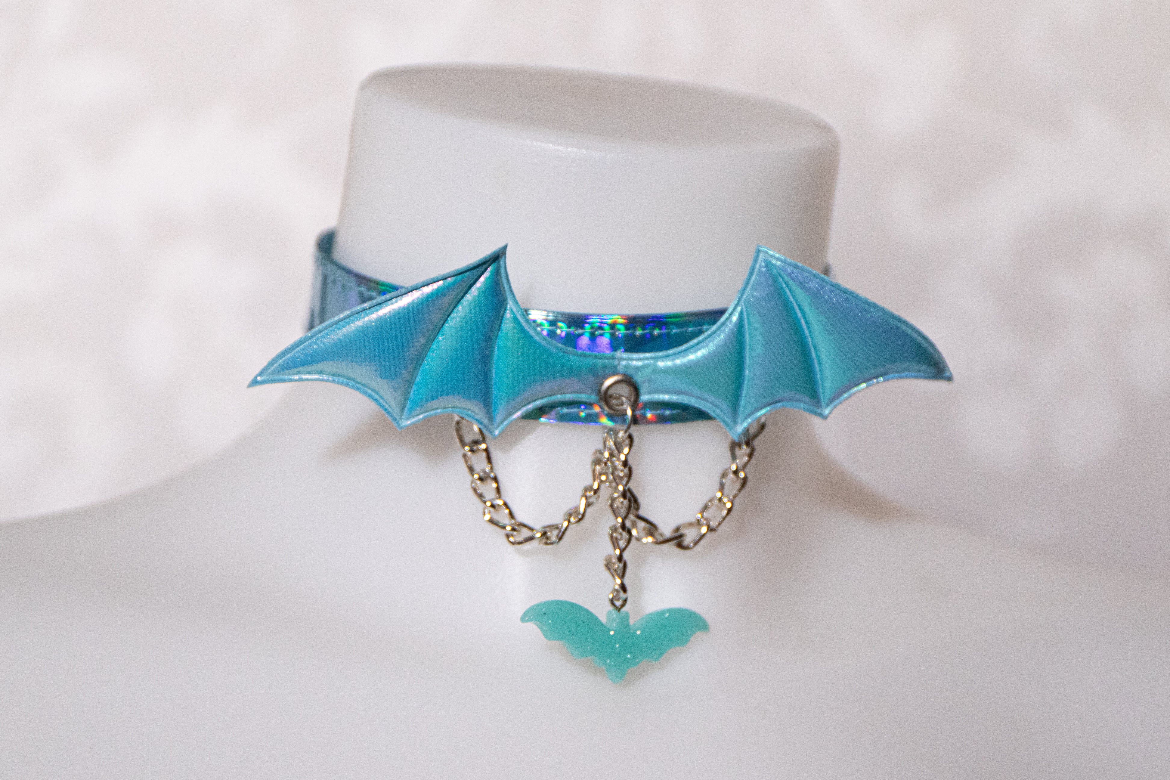 Blue Bat Wing Choker – Basque and Glory